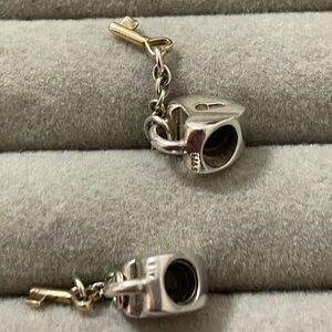 Pandora | Jewelry | Pandora Gold And Silver Key To My Heart Lock Charm ...
